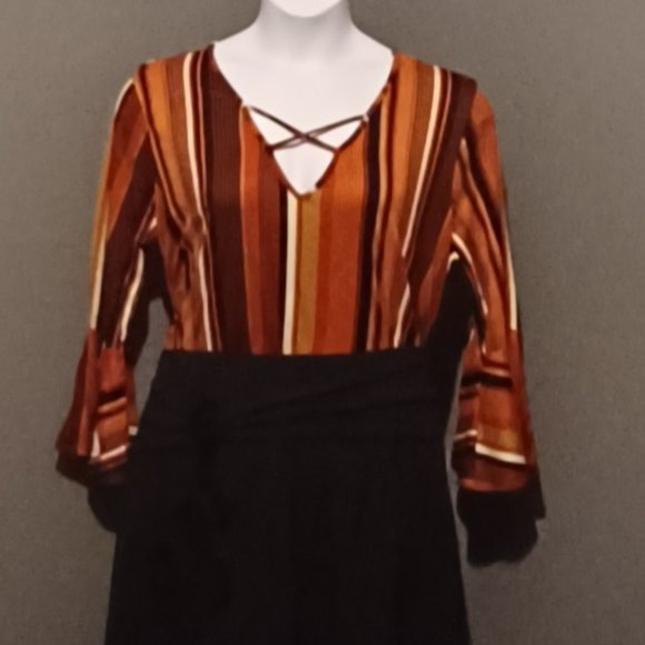 Misia | Tops | Misia Stripped Blouse | Poshmark